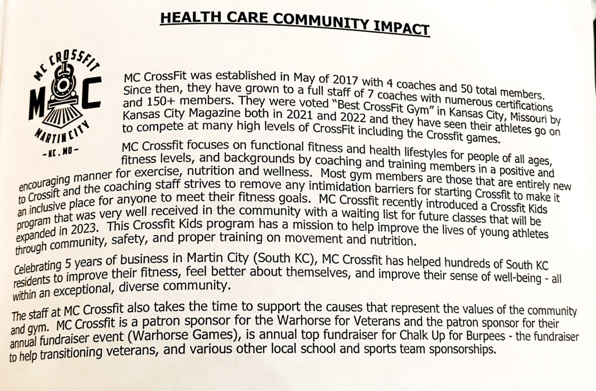 Congratulations to Community Impact Award Winners! - Martin City CID